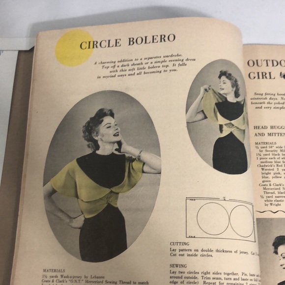 Vintage | Accents | Vintage Sewing Magazine Decor Crafts Library 95s ...